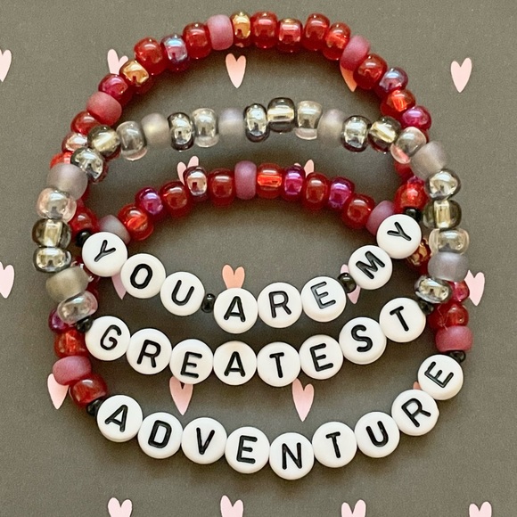 Handmade | Jewelry | Disney Inspired Bracelet Stack Valentines Day Themed | Poshmark